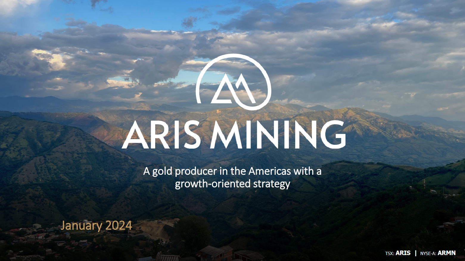 Aris Mining Corporate Presentation - January 2024 - Aris Mining Corporation